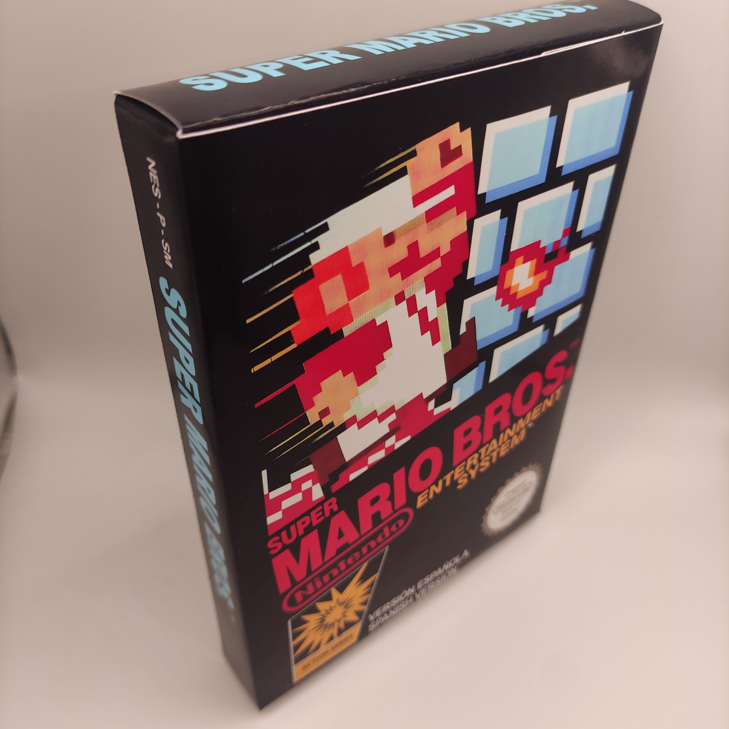 Caja Super Mario Bros NES Pixel Art – cajasdejuegos.com