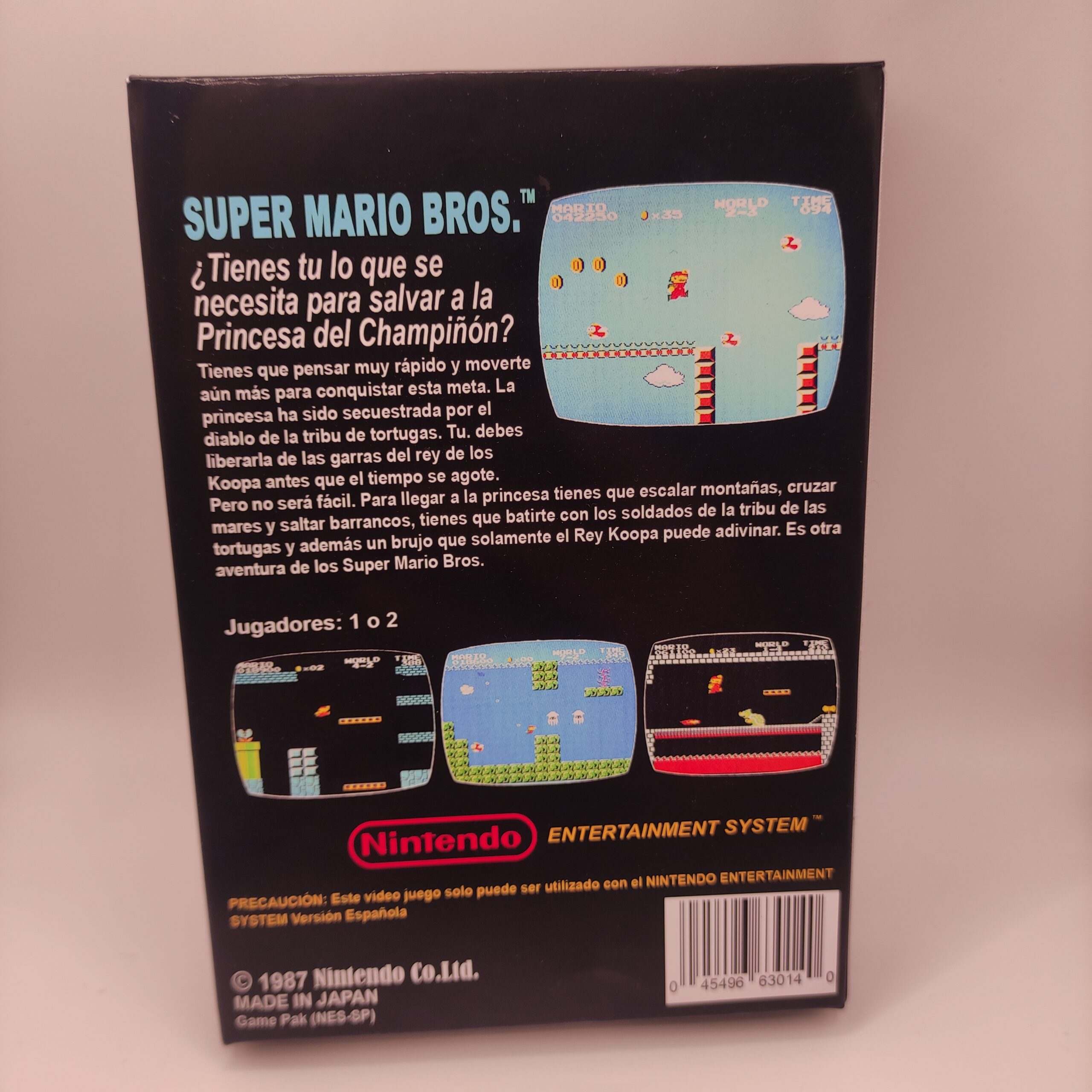 Caja Super Mario Bros NES Pixel Art – cajasdejuegos.com